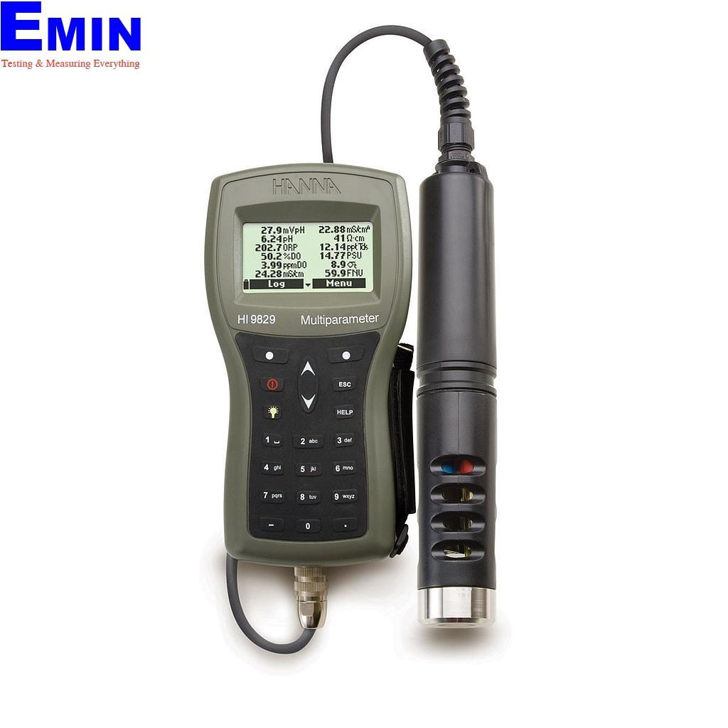 Hanna HI9829-01042 Multiparameter - pH / ORP / EC / TDS / Salinity / DO / Turbidity / Temp - 4m ...
